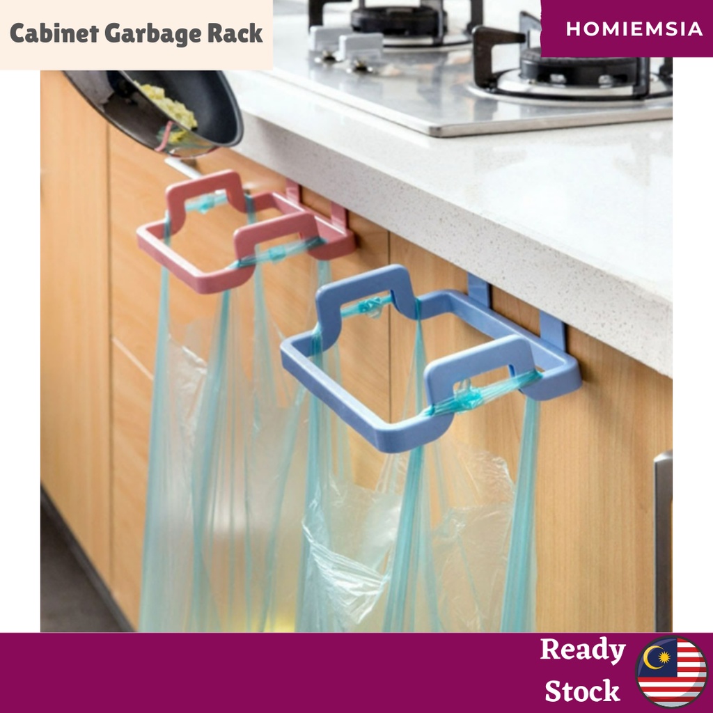 Garbage Bag Holder Rack Kitchen Gadgets Portable Hanging Trash Plastic ...