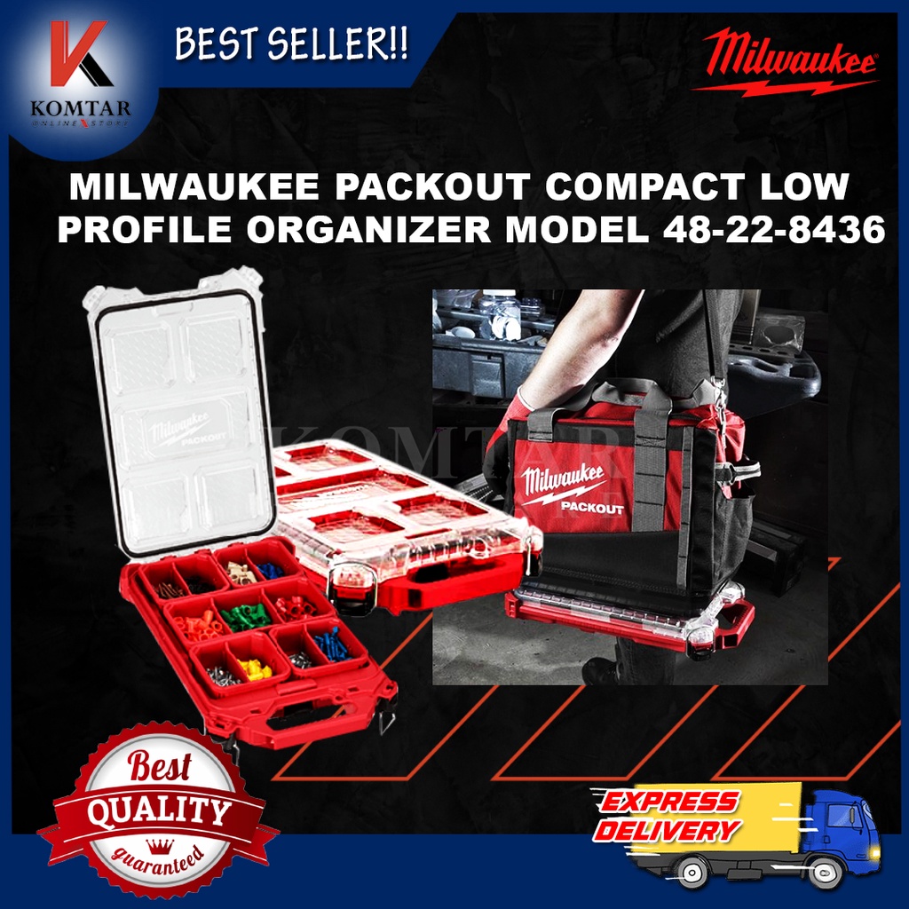 MILWAUKEE Packout Low Profile Compact Organizer | Shopee Malaysia