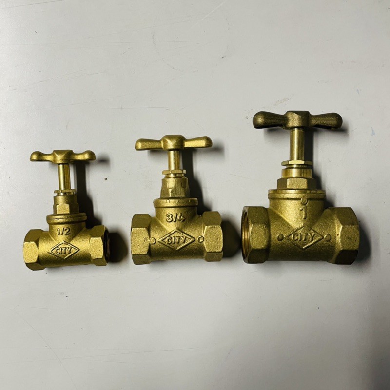 [100% ORIGINAL] CITY HEAVY DUTY BRASS STOPCOCK / BALL VALVE (MADE IN ...