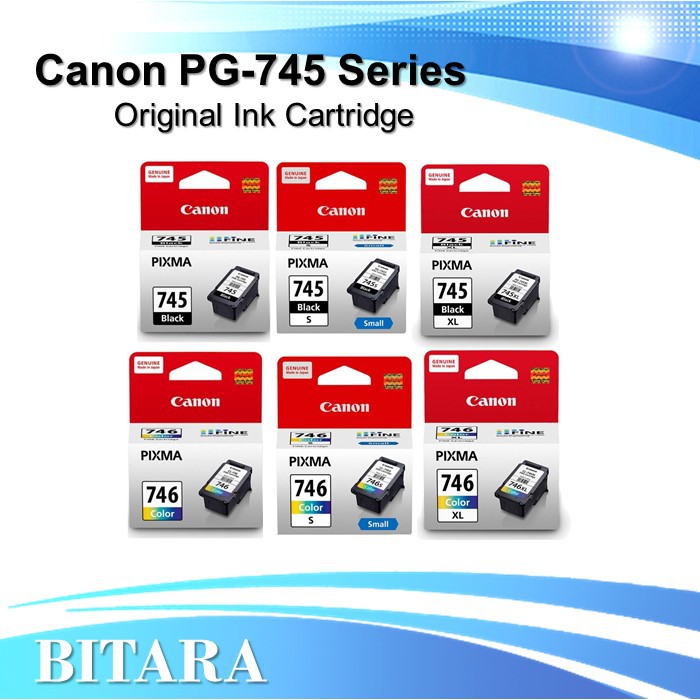 CANON BLACK PG 745 745S 745XL 745 / CANON COLOR CL 746 746S 746XL 746 ...