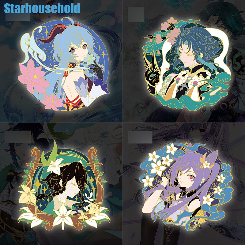 Genshin Impact Badge Metal Genshin Impact Ganyu Xiao Venti Keqing ...