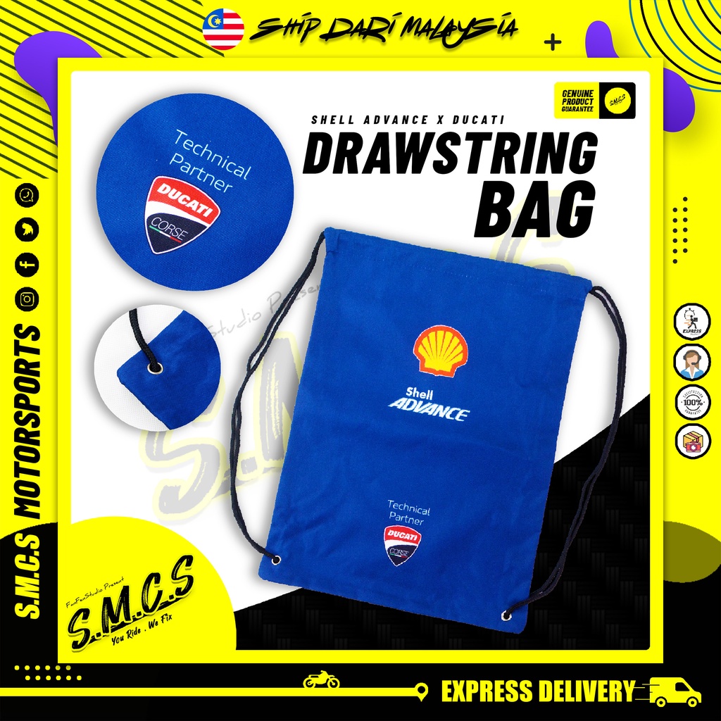 SHELL ADVANCE X DUCATI DRAWSTRING BAG [LIMITED EDITION] BAG SHELL ...