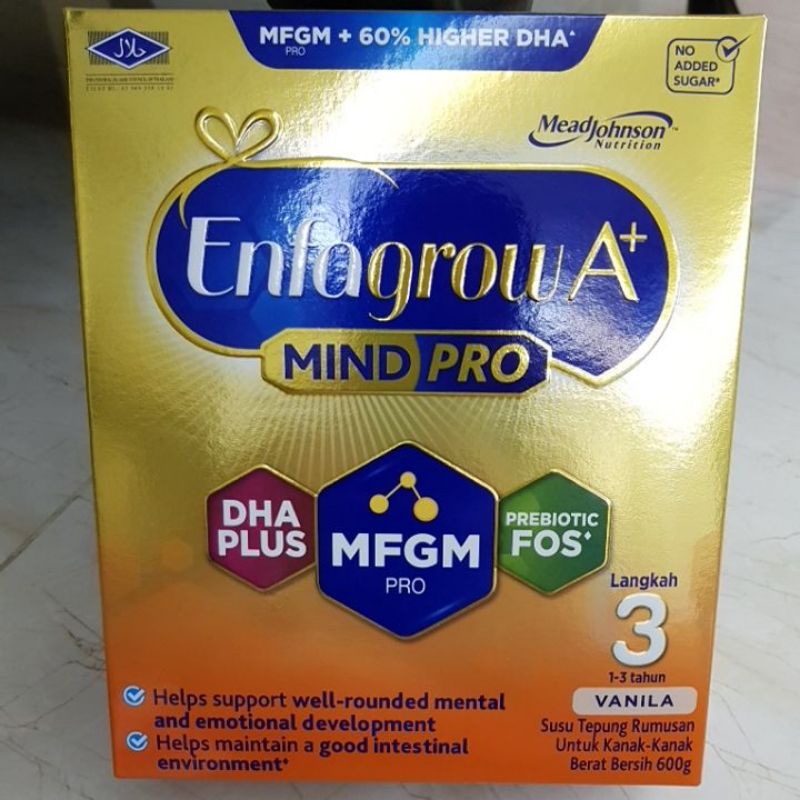 Enfagrow A+ MindPro Step 3 - Vanila 600g | Shopee Malaysia
