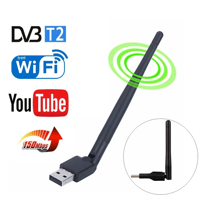 [150mbps] DVB T2 Wifi Adapter Wifi Dongle Wifi Receiver for TV Box PC ...