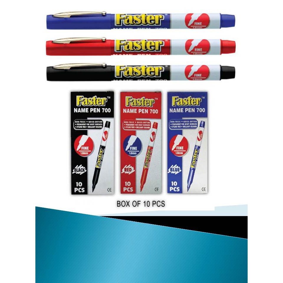 (ESA) FASTER 700 NAME PEN PERMANENT MARKER F | Shopee Malaysia