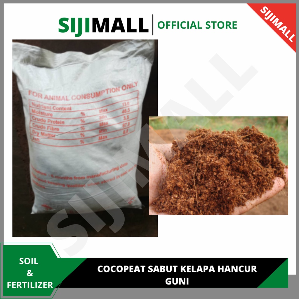 Cocopeat Sabut Kelapa Hancur Per Guni Direct Kilang 10-13 kg | Shopee ...