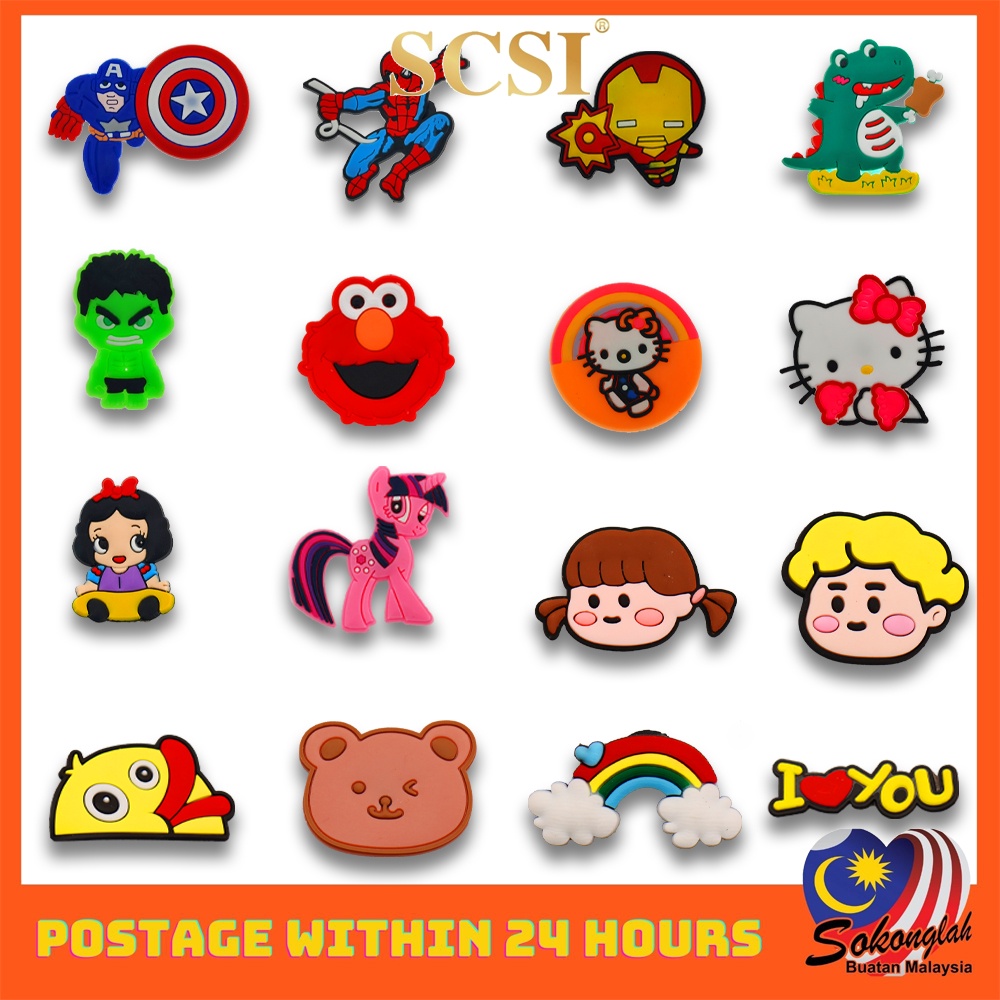 SCSI Kids Jibbitz Crocs / Crocs Button / Crocs Charm Button / Jibbitz ...