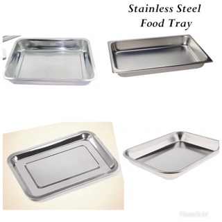 🔥🔥Stainless Steel Food Tray / Bekas Makanan / Multipurpose Tray/ Baking ...