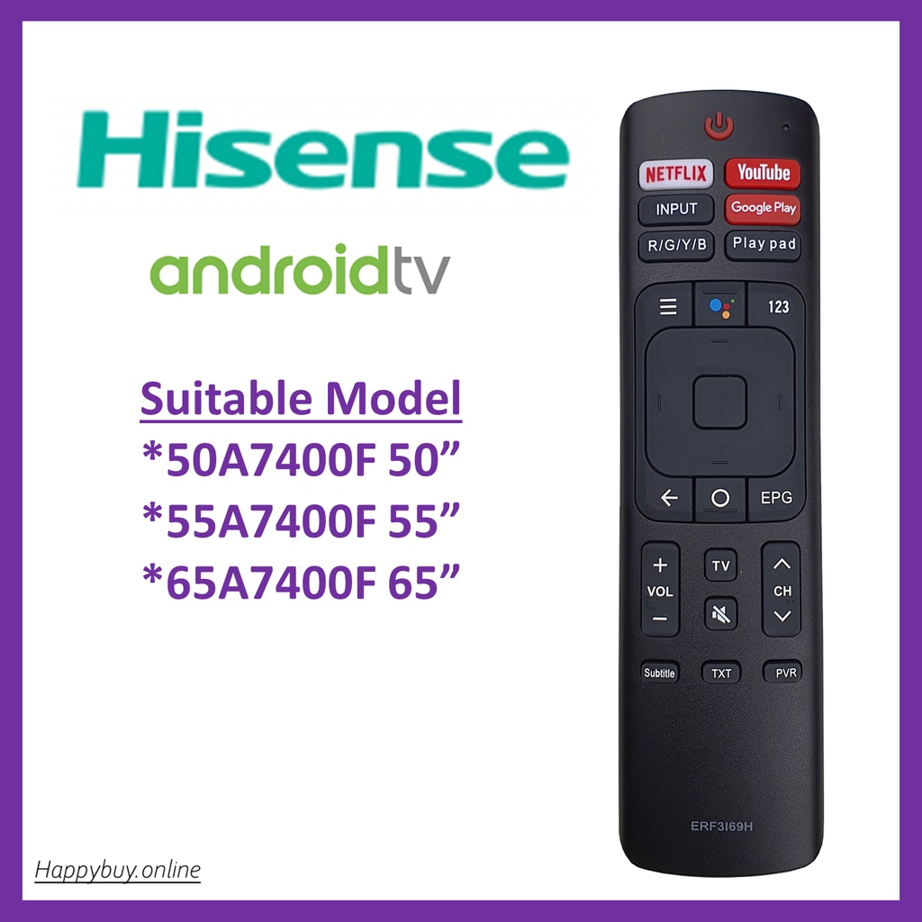 Hisense Android Smart TV Remote Control ERF3169H Hisense Smart TV ...