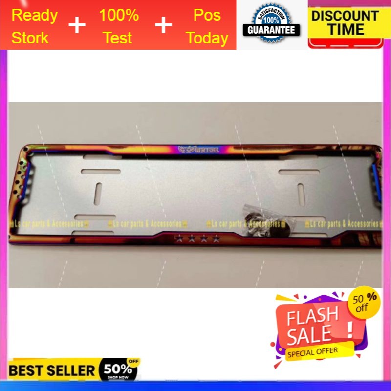 Titanium Car Number Plate Holder Frame Front Bumper Nomber Logo Emblem ...