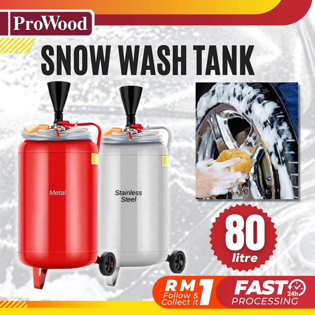 80L Snow Wash Tank Foam Machine for Car Washing Tangki Sabun Basuh ...