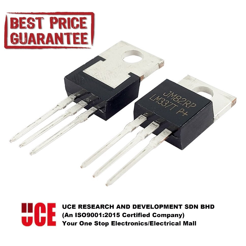 LM337 LM337T ADJUSTABLE VOLTAGE REGULATOR, -1.2V TO -37V, 1.5A, NEGATIVE VOLTAGE | Shopee Malaysia