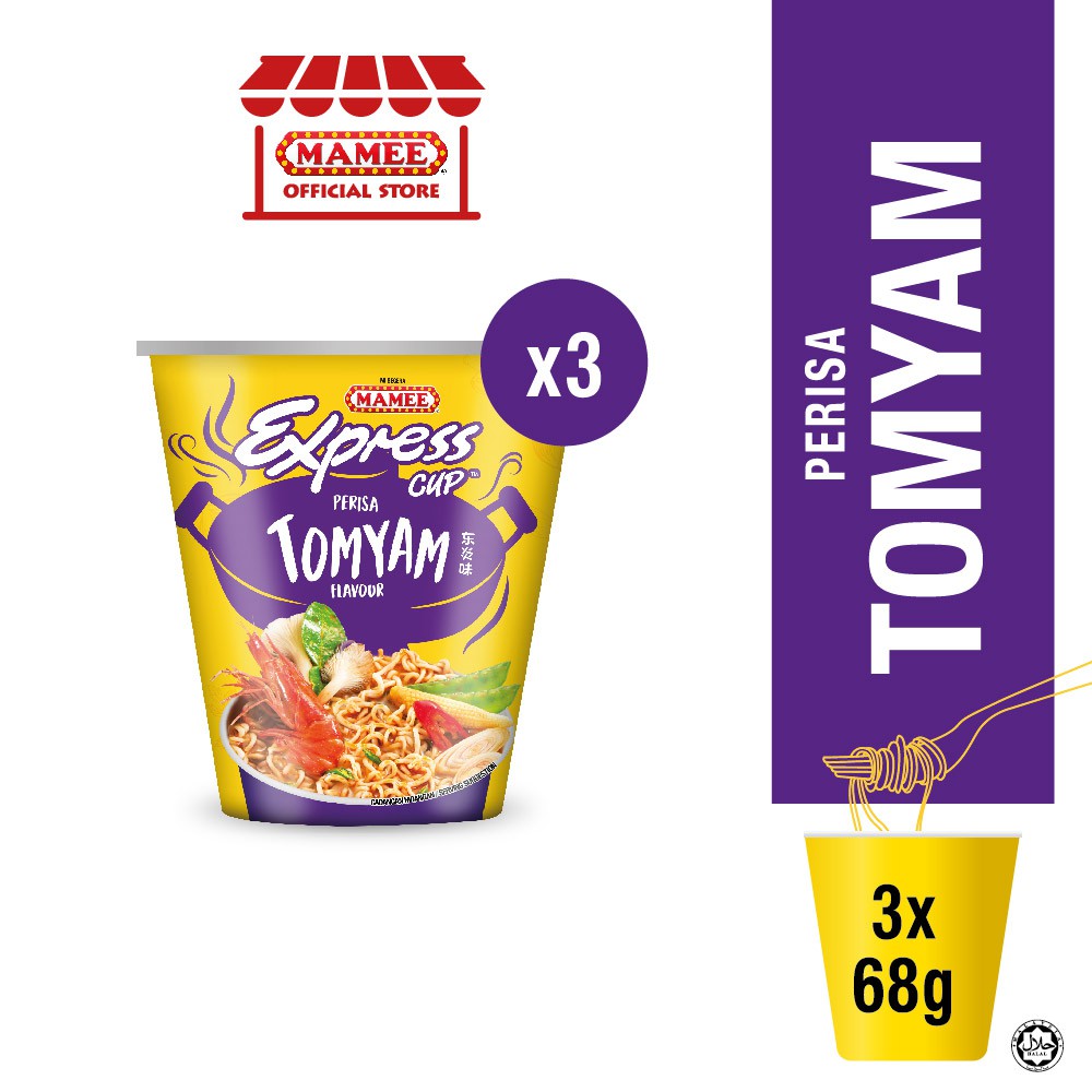 Mamee Express Cup Noodles TomYum 68g (3 Cups) | Shopee Malaysia