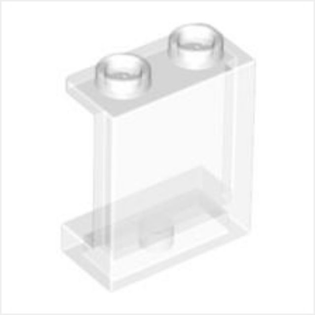 LEGO Loose Part - 1x2x2 Trans-Clear Panel (Hollow Studs) | Shopee Malaysia