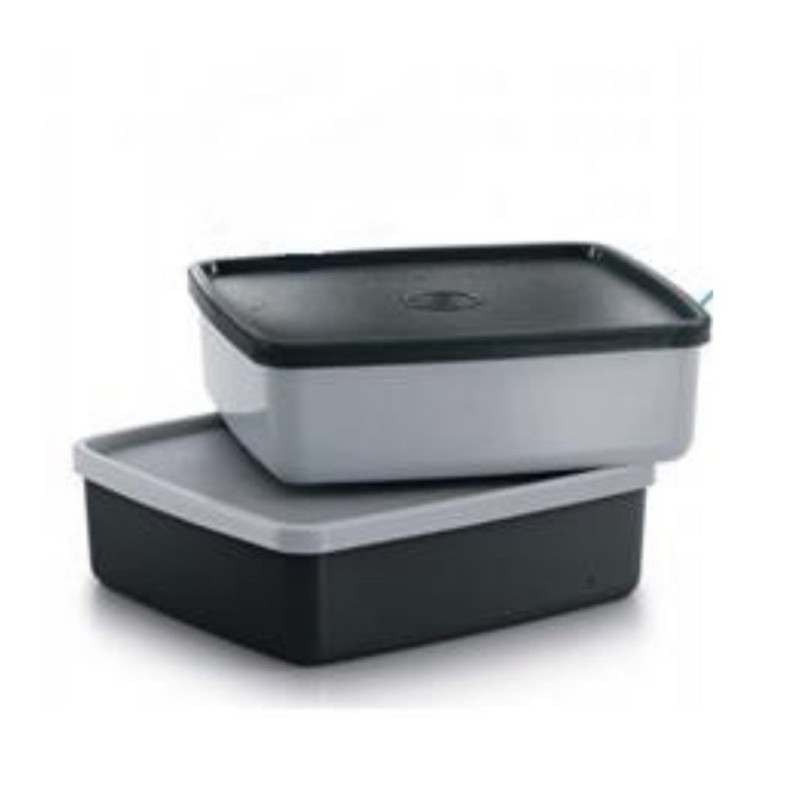 Tupperware Black Large Square Away 620ml (warna hitam sahaja 1 nos ...