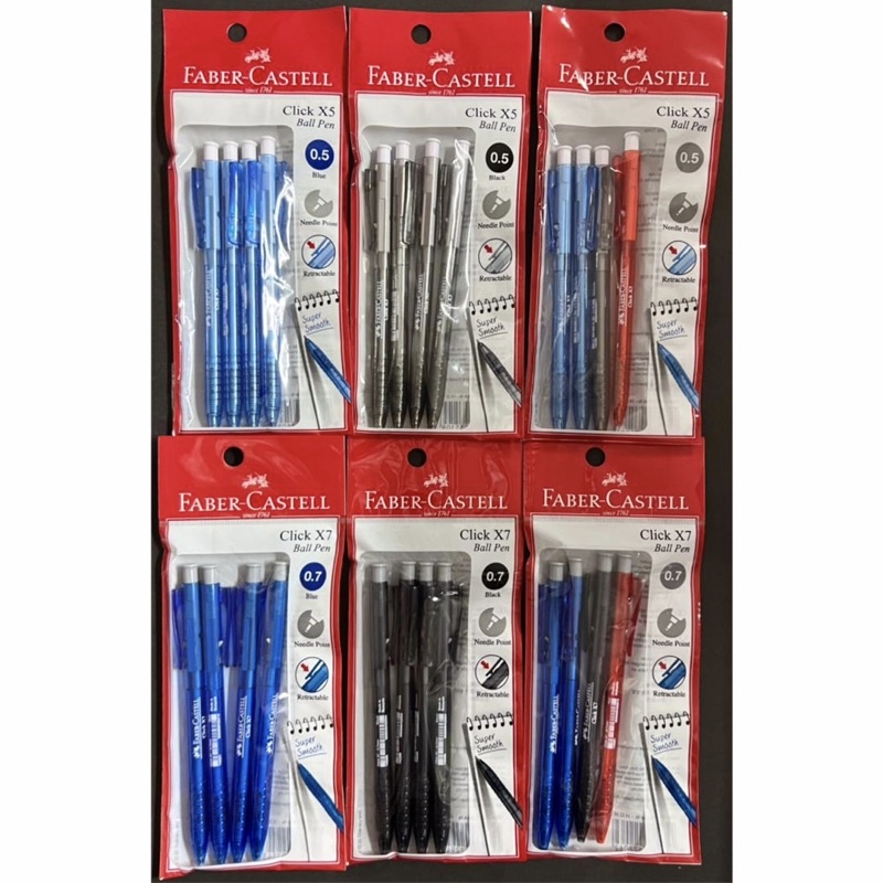 FABER CASTELL CLICK X5/X7 BALL PEN | Shopee Malaysia