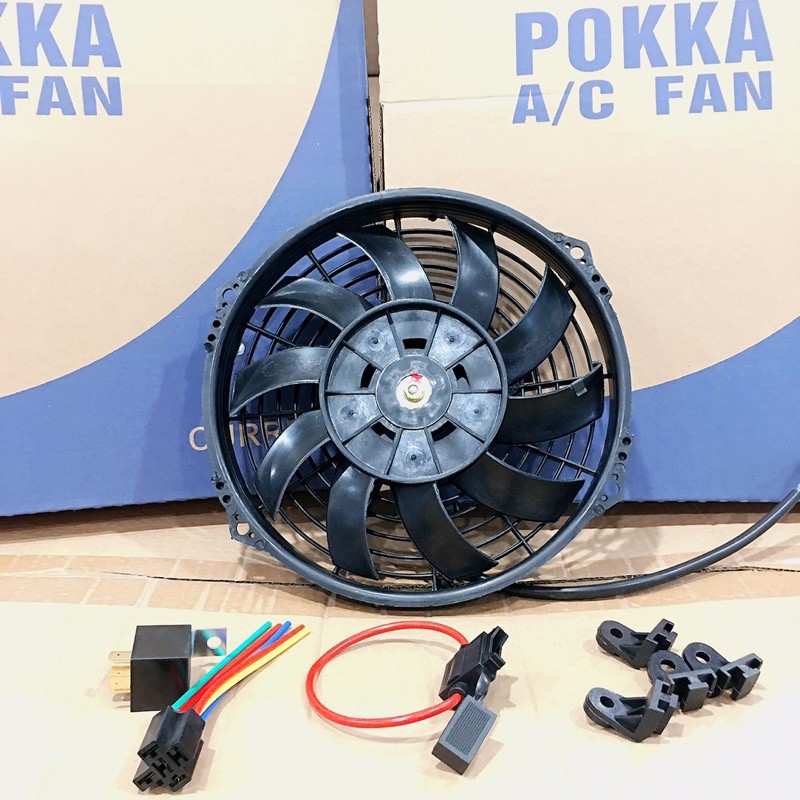 POKKA RADIATOR CONDENSOR EXTRA FAN CAR 9INCH 12V 70W | Shopee Malaysia
