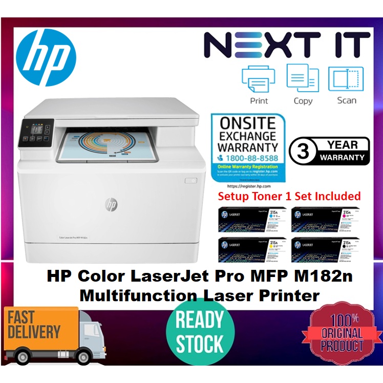 [READY STOCK] HP Color LaserJet Pro MFP M182n Multifunction Laser ...