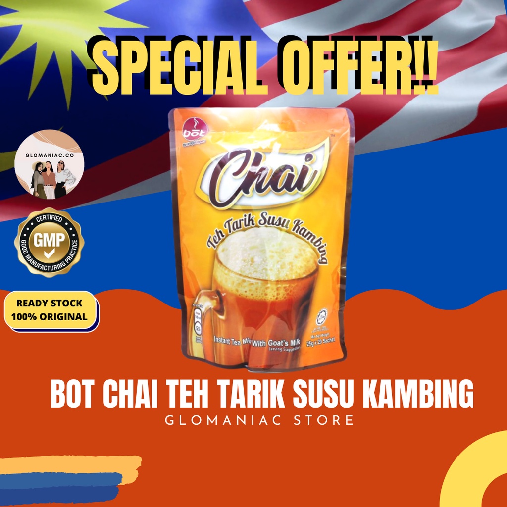 Bot Chai Teh Tarik Susu Kambing Rasa Original | Shopee Malaysia