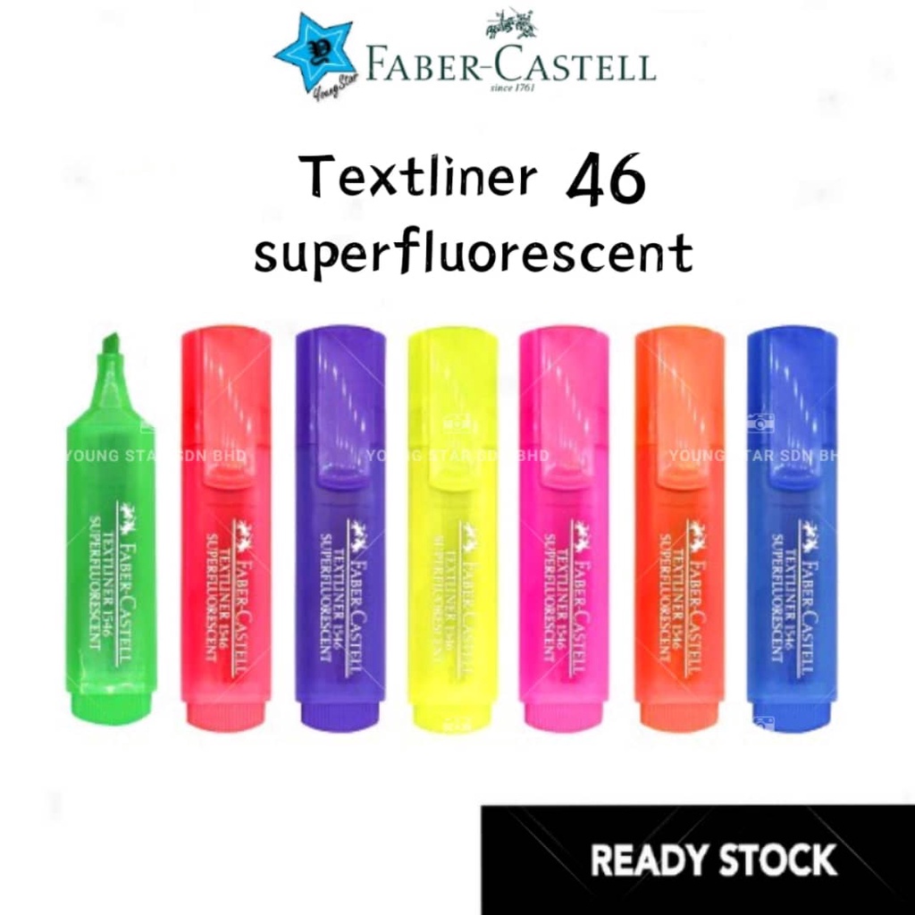 Faber-Castell Textliner 46 Super Fluorescent Highlighter (1'pc ...