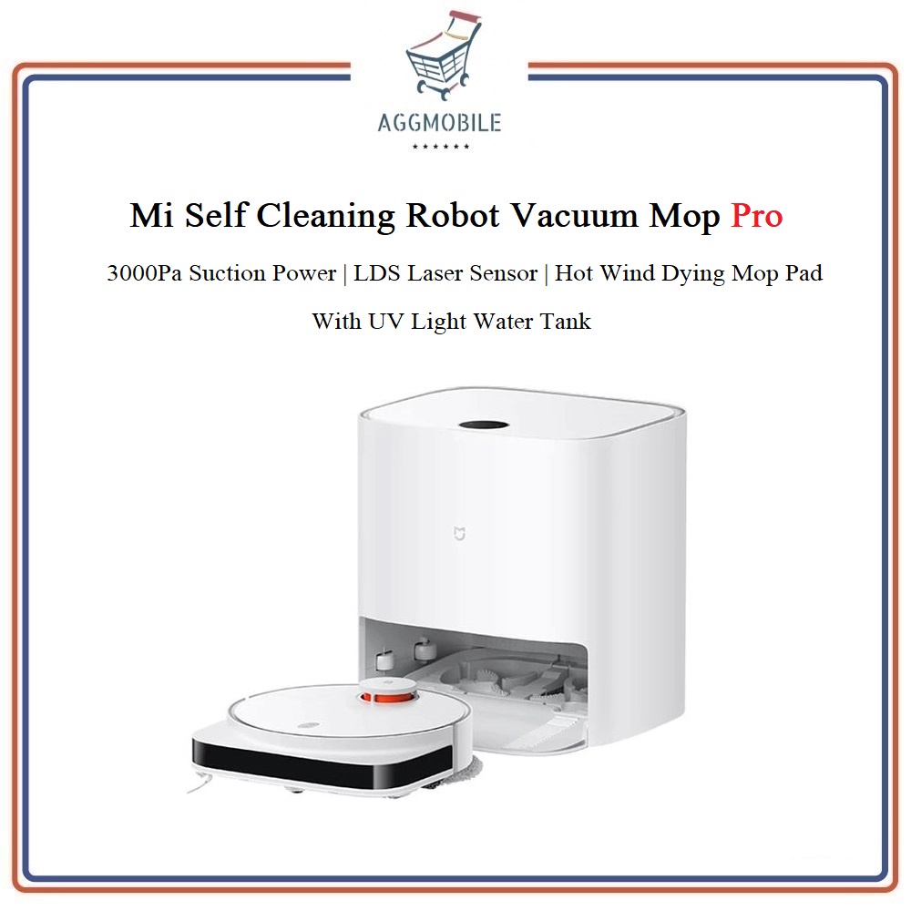 Xiaomi Mijia Self-Cleaning Robot Vacuum Mop Pro Auto Lifting LDS Laser ...