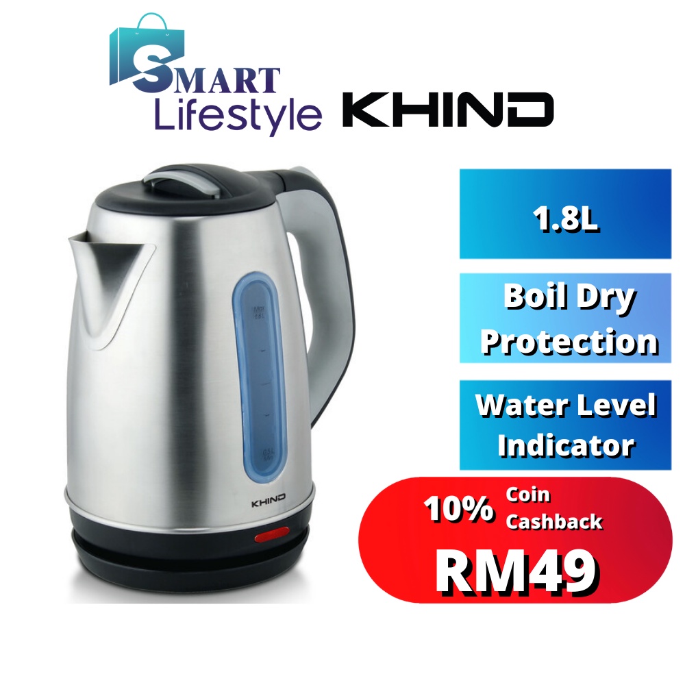 Khind/Midea Electric Jug Kettle EK18SS/EK17SS/MK17S31B | Shopee Malaysia