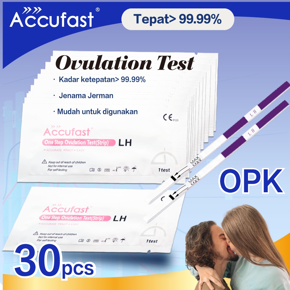 30 Pcs ACCUFAST OPK Ovulation Test Strip Kit Fertility Tests | Shopee ...