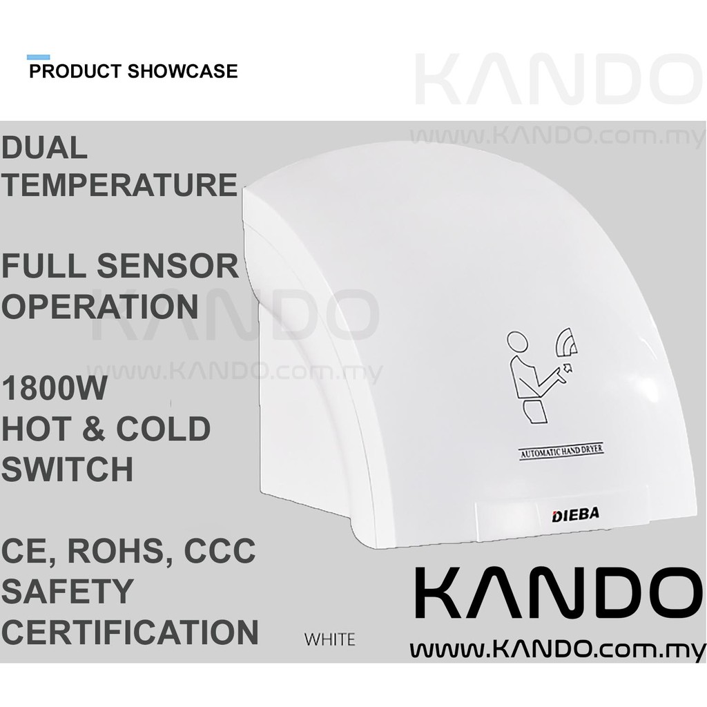 [MALAYSIA]Automatic Hand Dryer 1800W with Infrared Sensor Air Drier ...