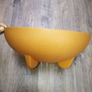 pasu bunga leper besar bulat round flat flower pot 33cm x 15cm indoor ...