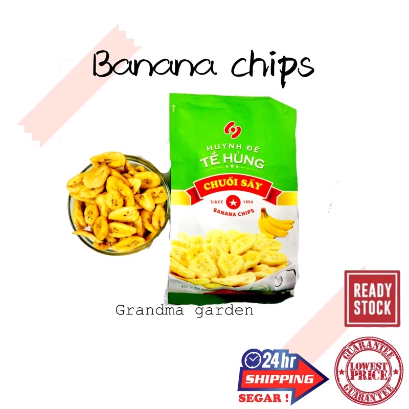 (GG snacks )Te Hung Banana chips / buah-buahan Kering crisps ringan ...