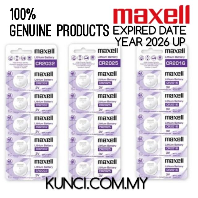 1PCS ORIGINAL MAXELL LITHIUM BATTERY CR2032/CR2025/CR2016 | Shopee Malaysia