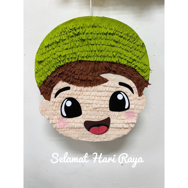 Hari Raya Pinata - Cute Muslim Boy Pinata for Eid - FREE ACCESSORIES ...