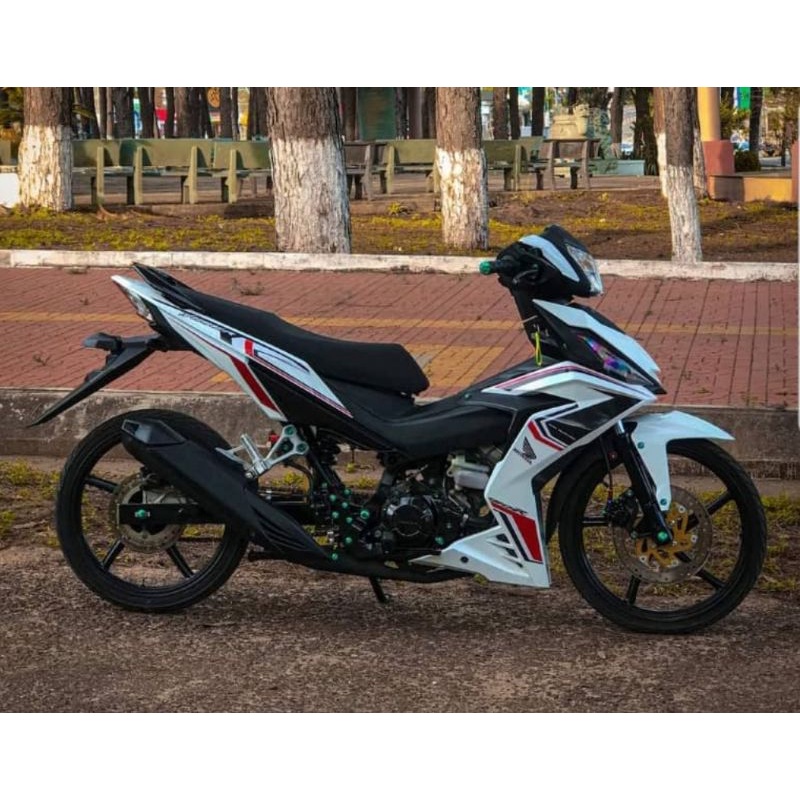Rs150 V1&V2 Cover Set Custom Putih Kilat | Shopee Malaysia