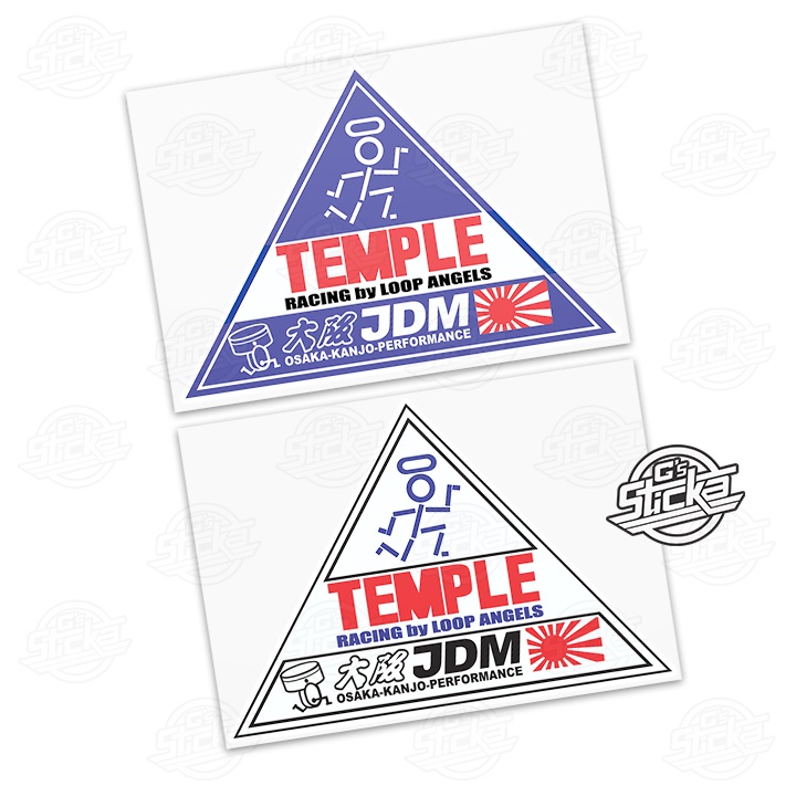 TEMPLE JDM Osaka Kanjo Car Sticker Kereta | Shopee Malaysia