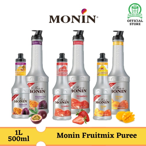 Monin Fruit Mix Puree Passion Fruit Strawberry Mango Pineapple Yuzu ...