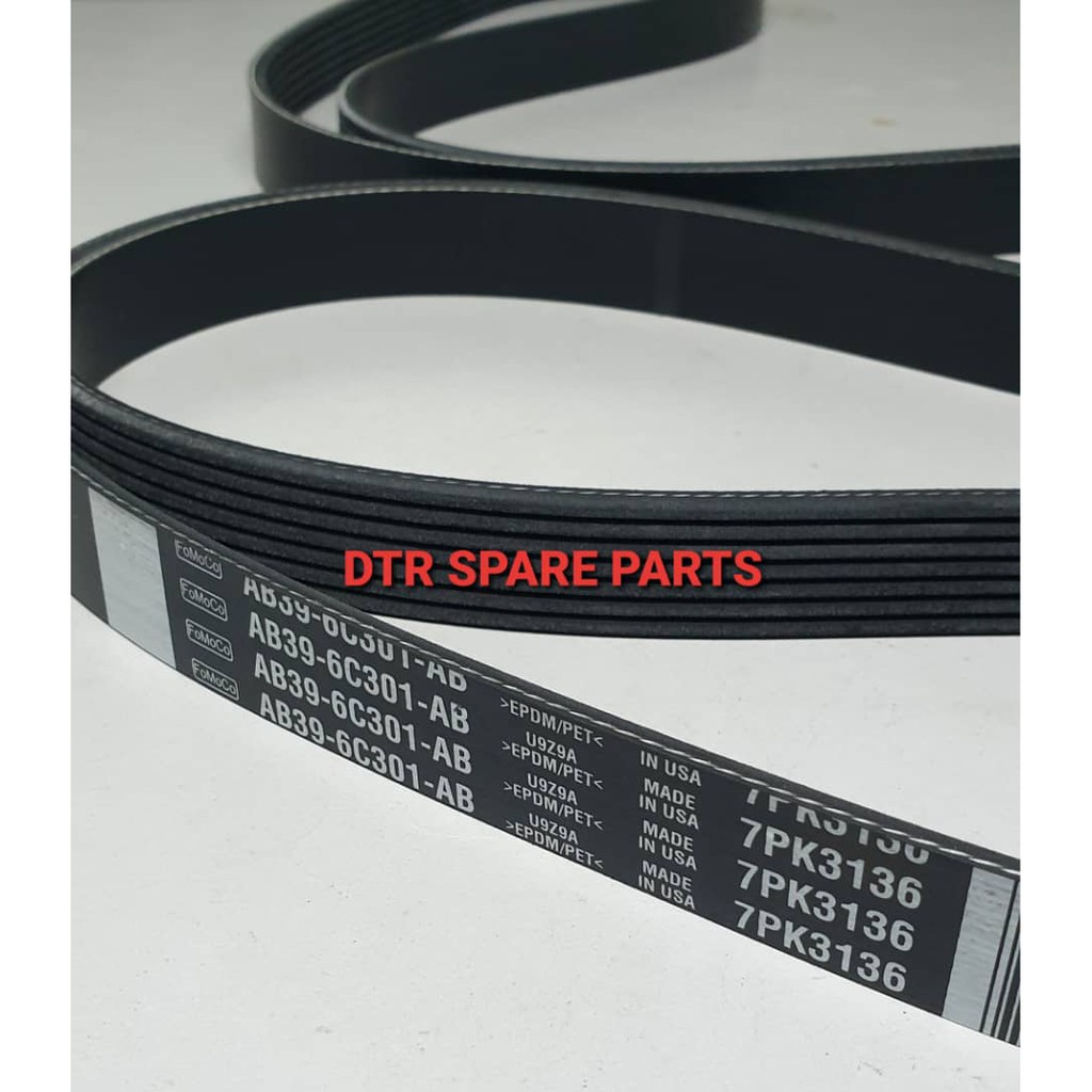 FAN BELT 7PK3136 FORD RANGER T6 2.2 MAZDA BT50 2.2 AB396C301AB USA ...