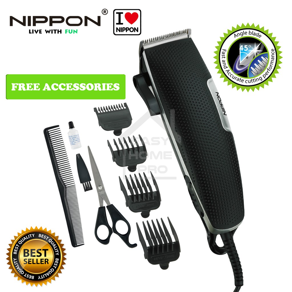Nippon NHC-A701 Professional Hair Clipper Hair Cutting Machine Mesin ...