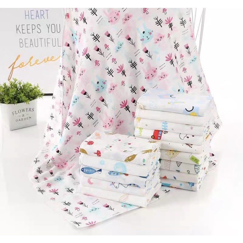 Ready Stok Baby Newborn muslin Swaddle Kain Bedung blanket Napkin ...