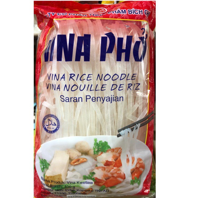 Bich Chi Vina Pho Vina Rice Noodle VIETNAM -400GR x 5 packs Vina Rice ...