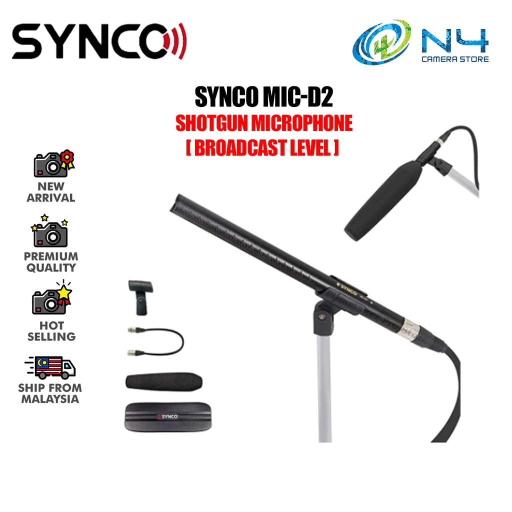 SYNCO Mic-D2 Mic D2 Hyper Cardioid Condenser Shotgun Microphone (1 Year Warranty) | Shopee Malaysia