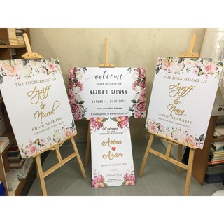 Welcome Board Perkahwinan | Shopee Malaysia