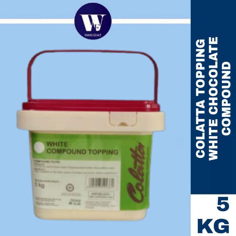 [5KG] COLATTA TOPPING WHITE CHOCOLATE FLAVOUR COMPOUND | DONUT TOPPING ...