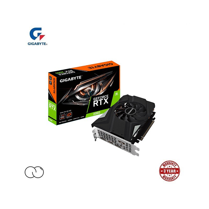 Gigabyte Nvidia Geforce Rtx 2060 Mini Itx Oc 6gb Gddr6 Gpu Graphic