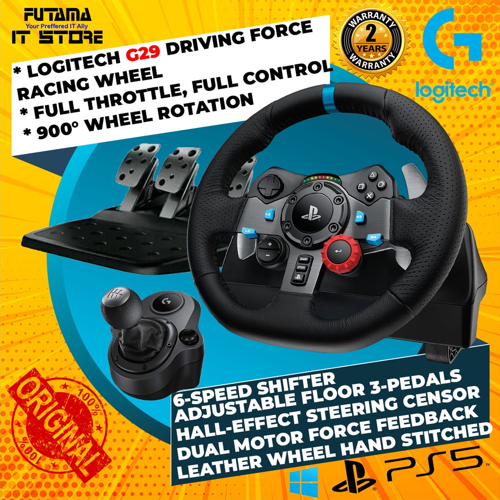 LOGITECH G29 DRIVING FORCE RACING WHEEL WITH SHIFTER (Full Warranty by ...