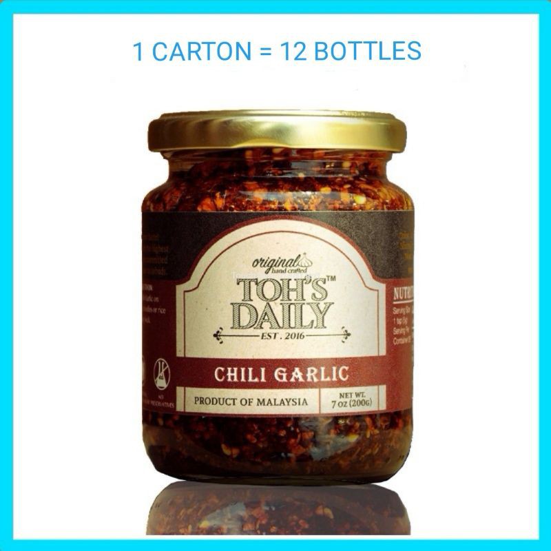 TOH DAILY CHILI GARLIC OIL / EXTRA SPICY | Shopee Malaysia