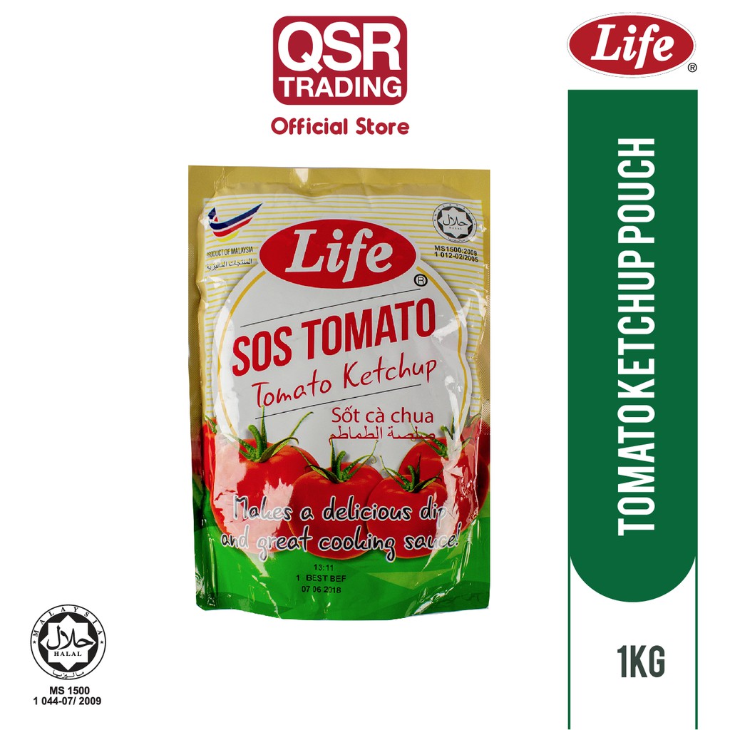 LIFE Tomato Ketchup Pouch (1kg) | Shopee Malaysia
