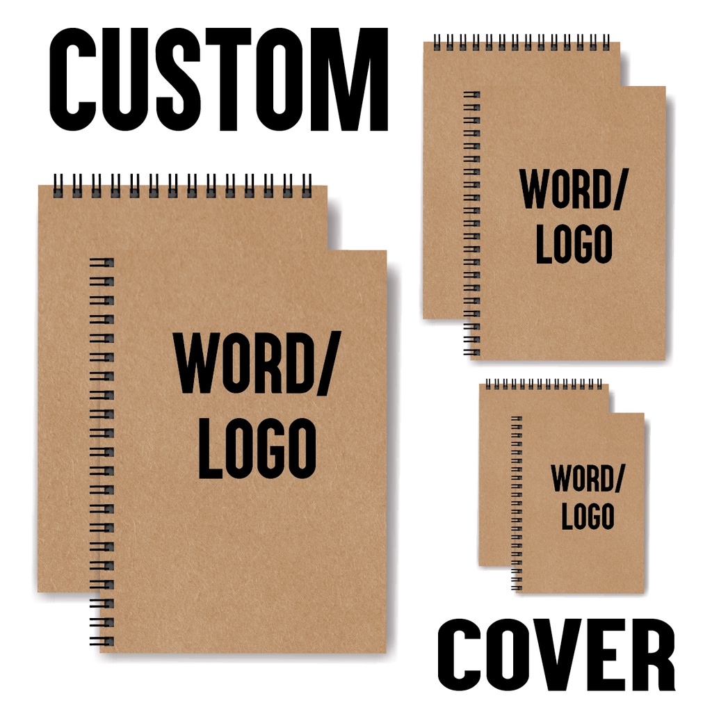 100pgs 200pgs Custom Cover Notebook / Custom Kulit Buku Nota / Custom ...