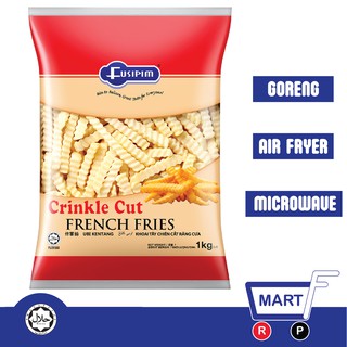 FUSIPIM French Fries Crinkle Cut 1kg (Kentang Goreng Rangup) [KL, Klang ...