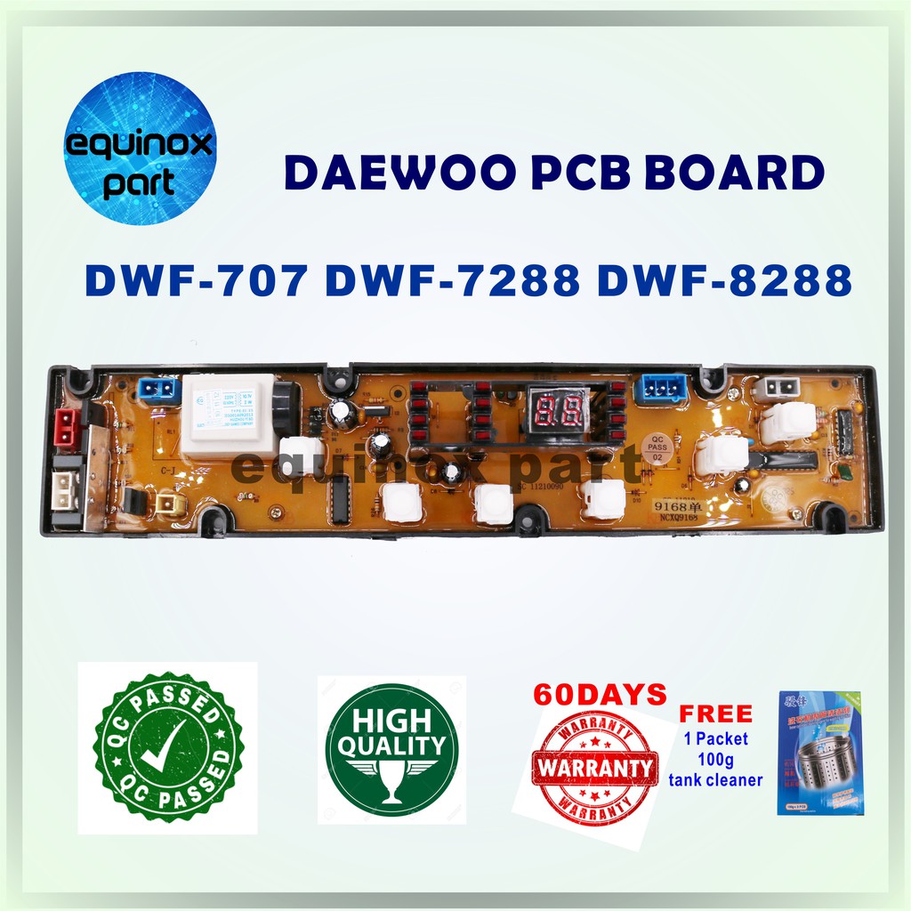 Daewoo Daema DWF-707 DWF-7288 DWF-8288 Washing Machine PCB Board ...