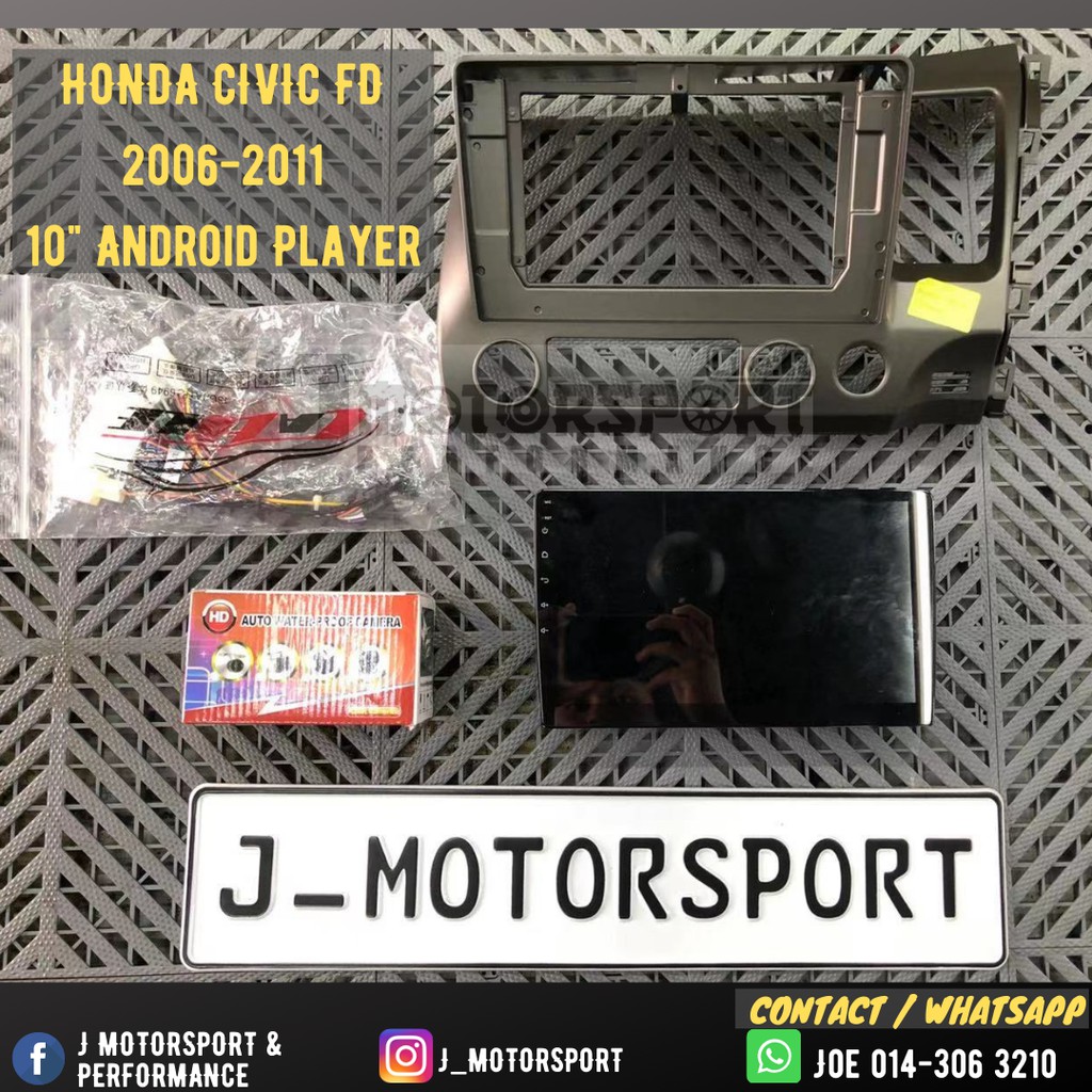 HONDA CIVIC FD 2006-2011 FULL SET HIGH SPEC 10 INCH ANDROID PLAYER (1 ...
